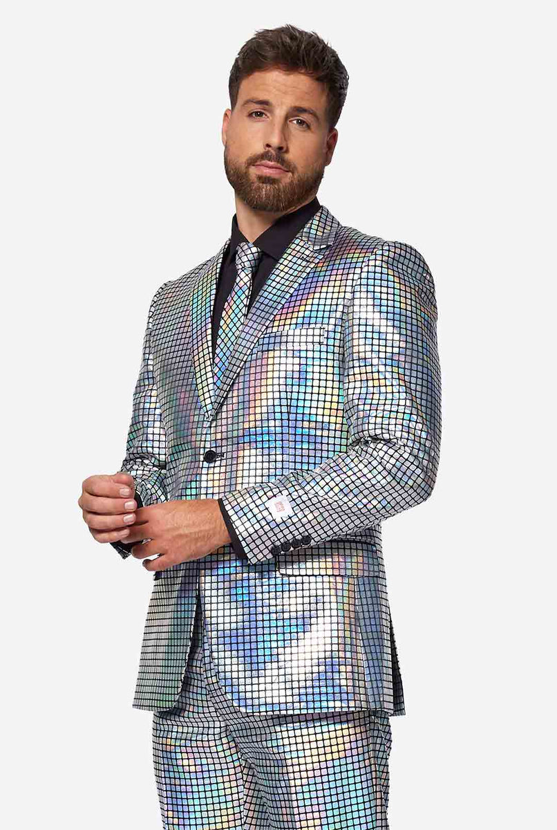 Discoballer | Mirror patches suit | Disco suit | Party suit | OppoSuits
