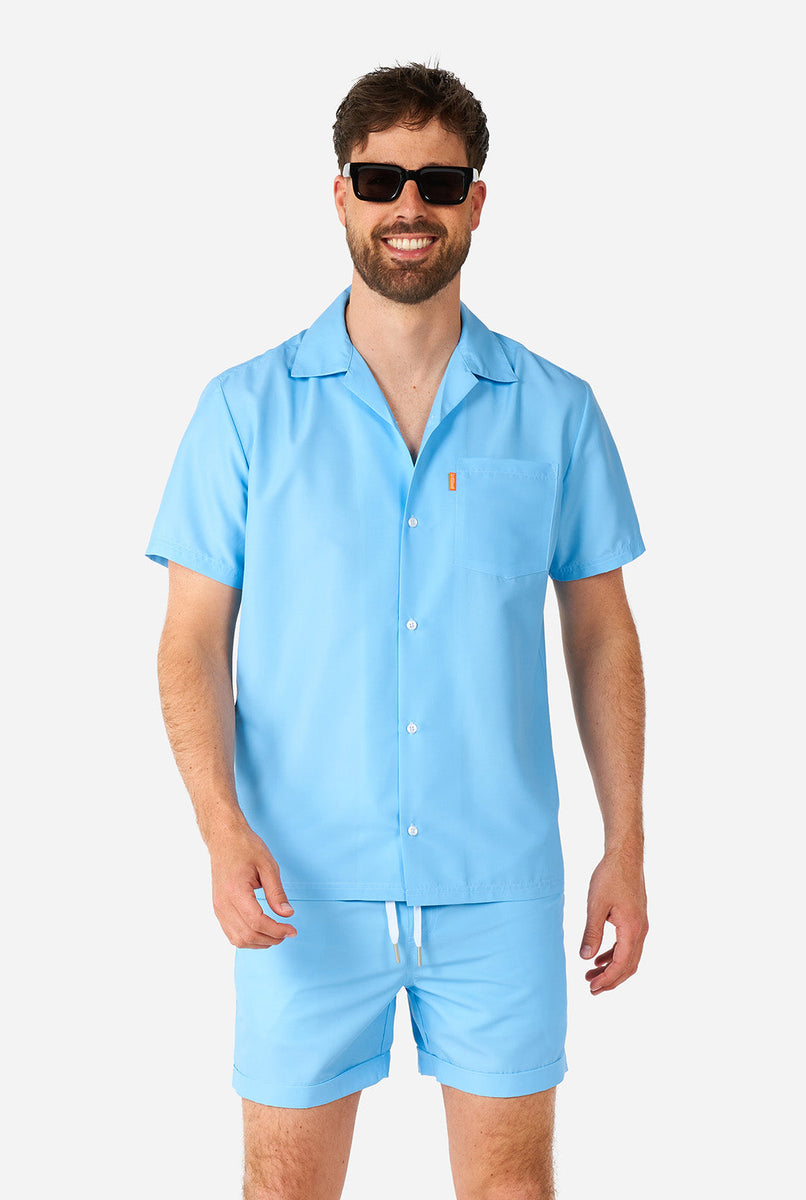 Cool Blue Men's Summer Set - OppoSuits