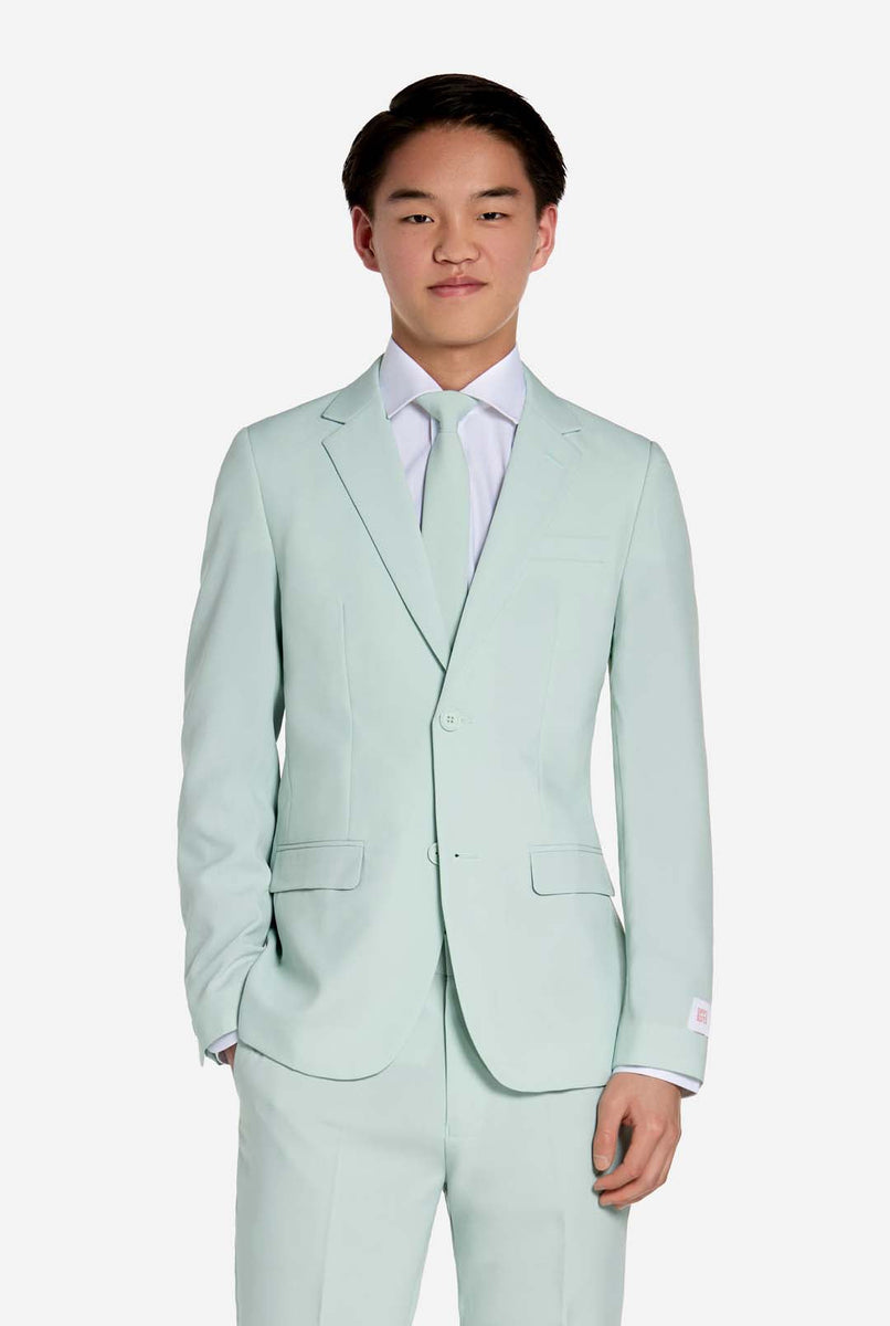Magic Mint | Mint Green Teen Boys Suit Wedding | OppoSuits